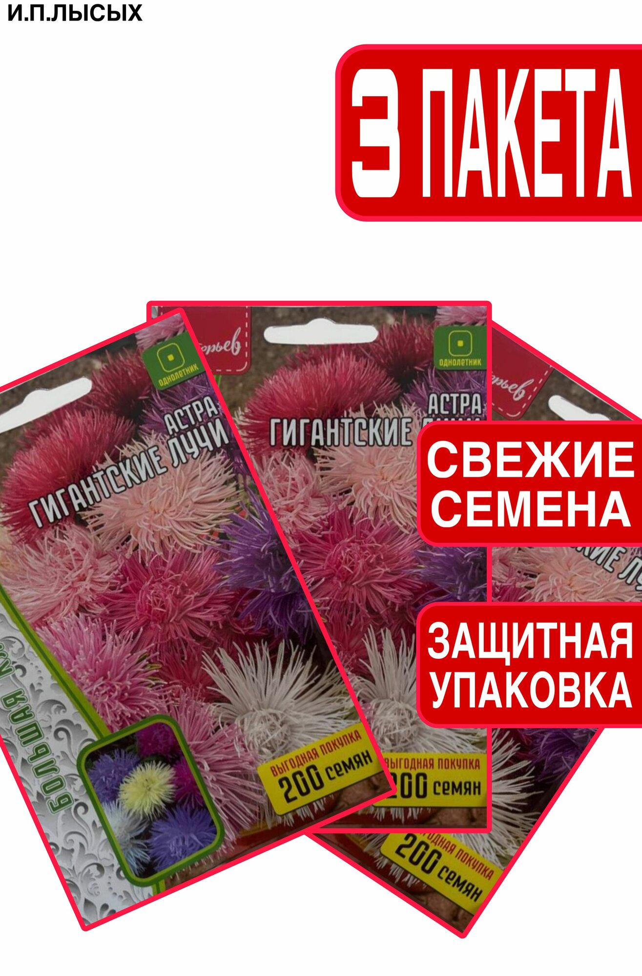 Семена Астра "Гигантские Лучи" смесь