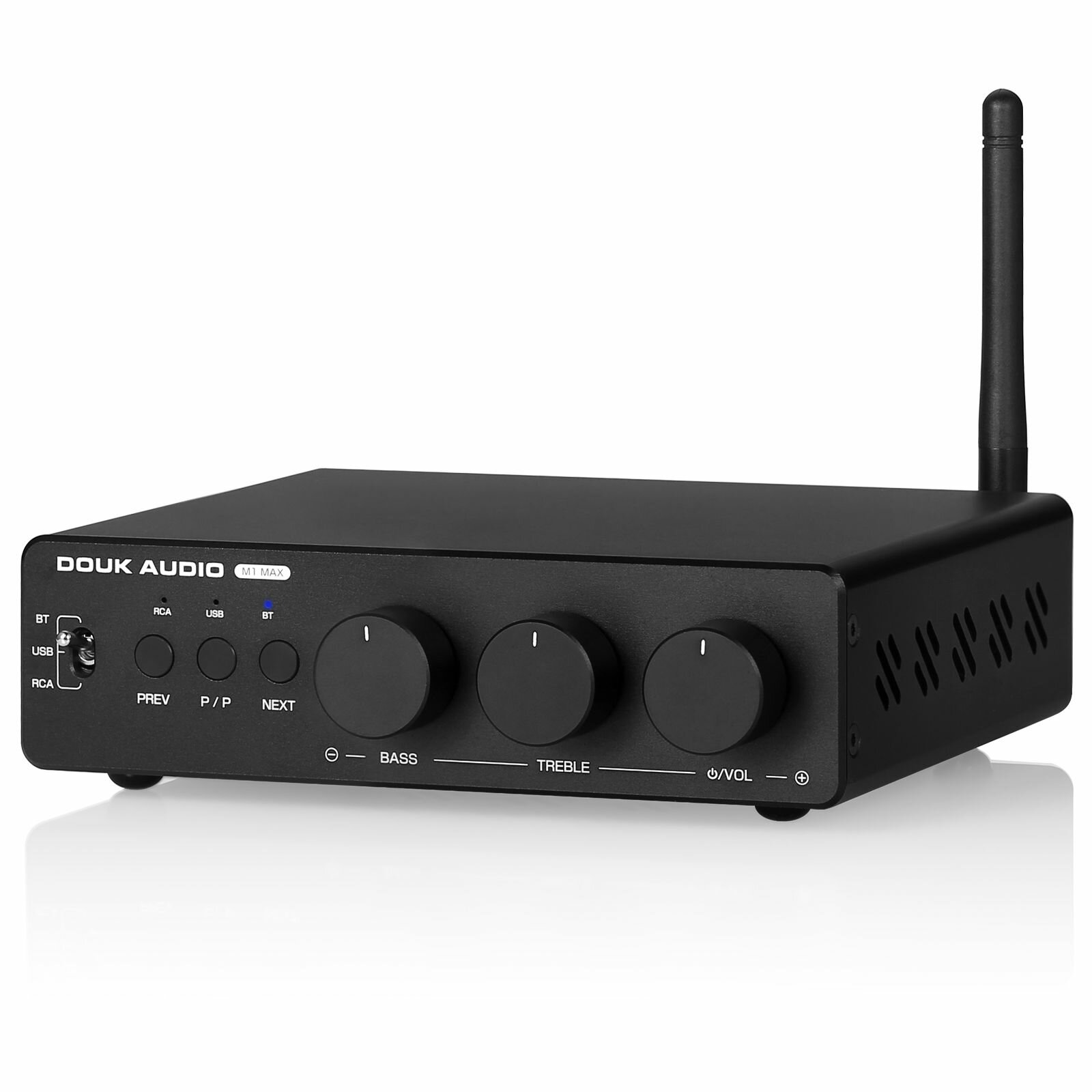 Douk Audio M1MAX HiFi TPA3255 Мощный усилитель Bluetooth Приемник Домашний стереоусилитель