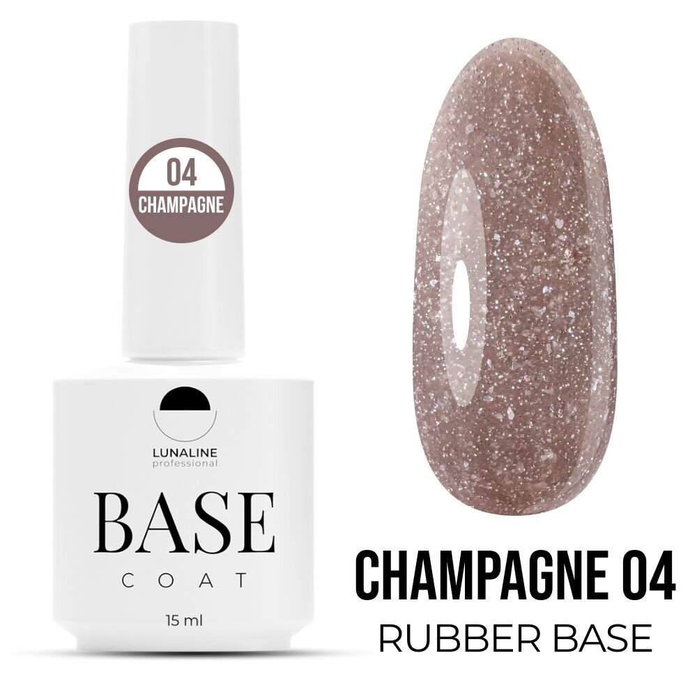 Базовое покрытие для ногтей Luna Line "Champagne", тон 04, Creman