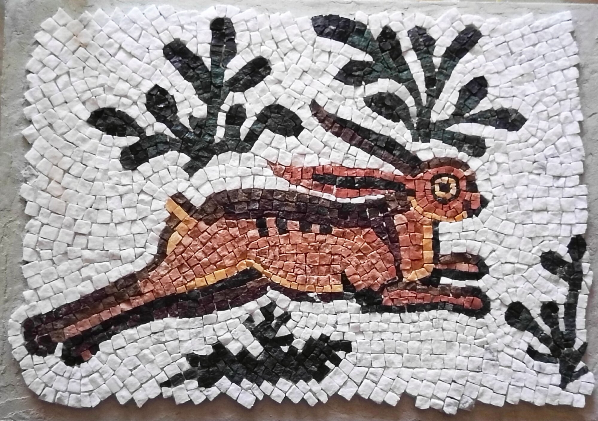 Римская мозаика "Заяц" (50х35)