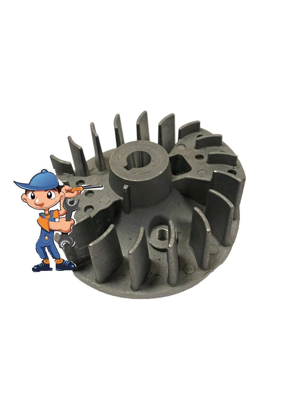 Маховик двигателя для бензотриммера 33 см3.