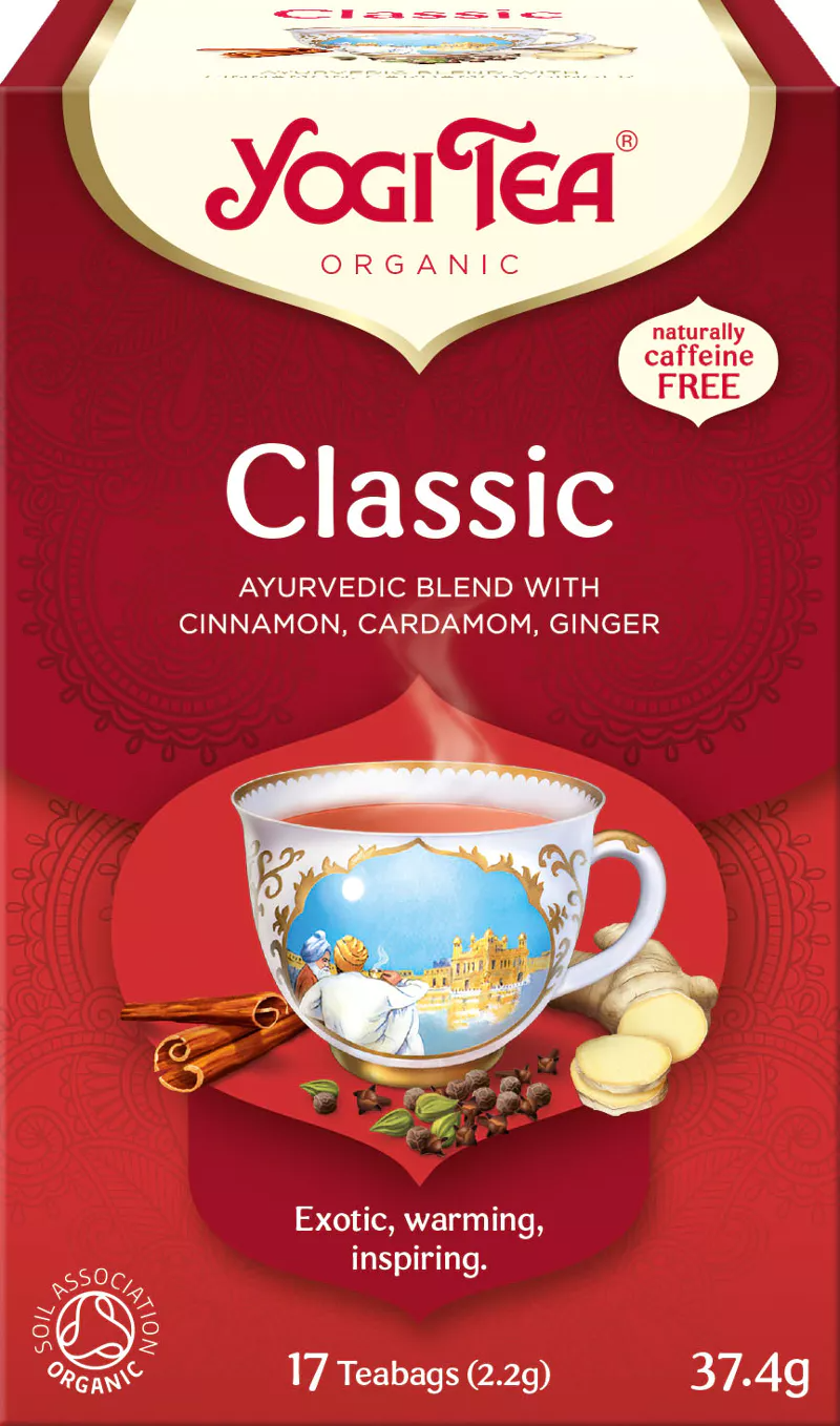 Чай в пакетиках Yogi Tea Classic, Корица, Кардамон и Имбирь, 17 пакетиков