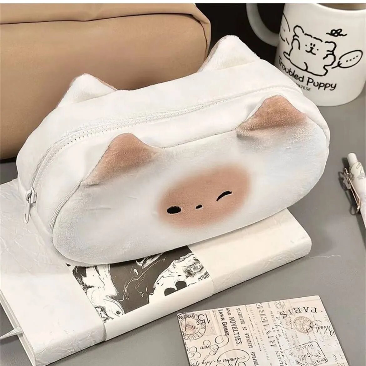 Пенал школьный детский Милый Котик