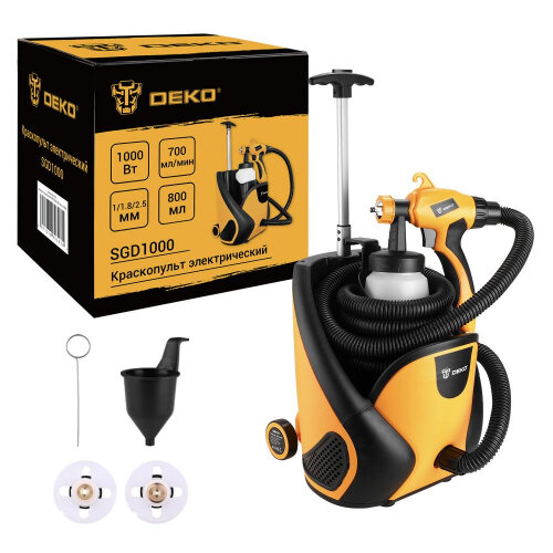 Краскопульт электрический Deko SGD1000, 800 мл, 1000Вт (085-1333)