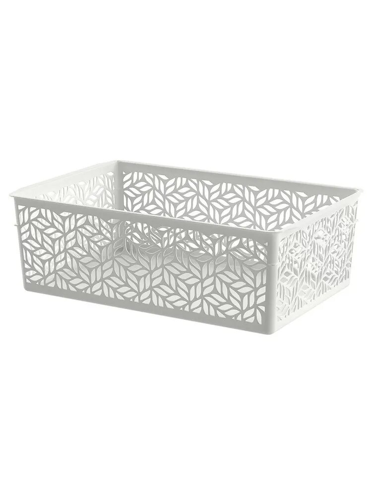 Корзинка HOMVER "Linden" 4,3л 221313321/03 светло-серый