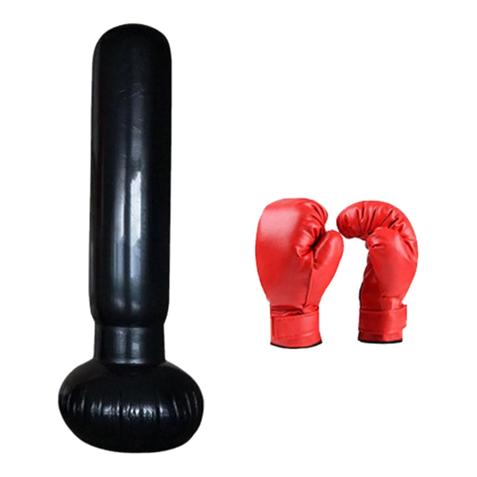 Надувной боксерский мешок фитнес-инструмент боксерская игрушка для детей для кикбоксинга каратэ красный