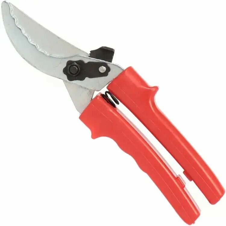 Секатор садовый Инструм-Агро СУ-бц, инструментальная легированная сталь, с фиксатором лезвий, цвет красный