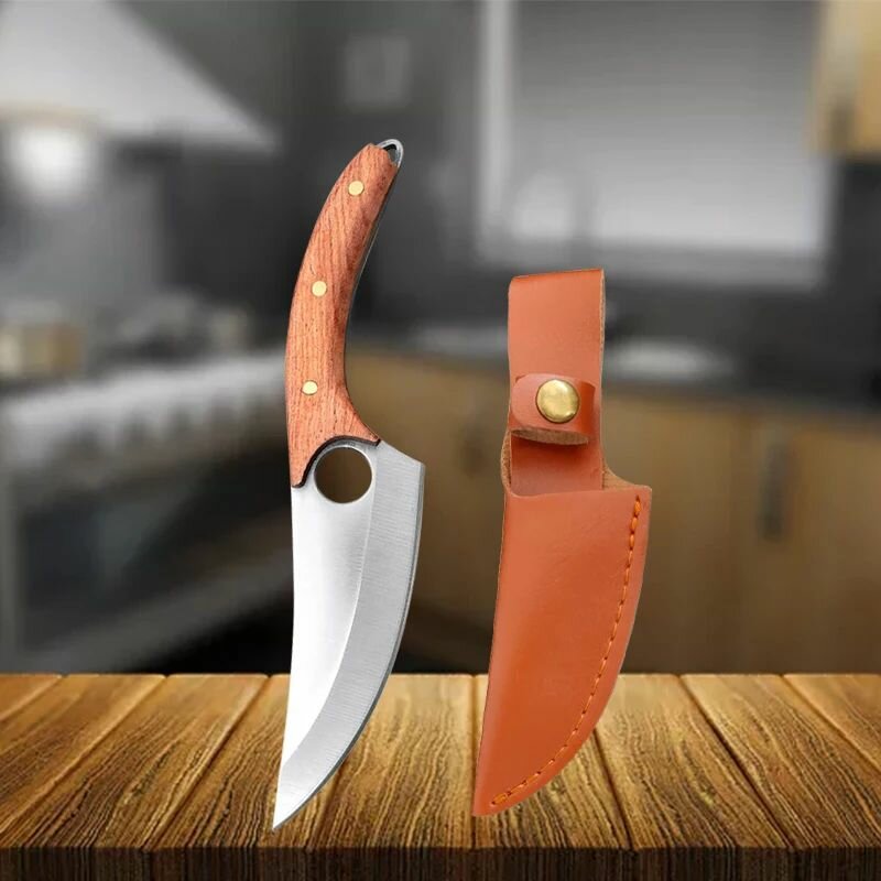 Нож туристический, кухонный. Нож разделочный для мяса, рыбы, овощей