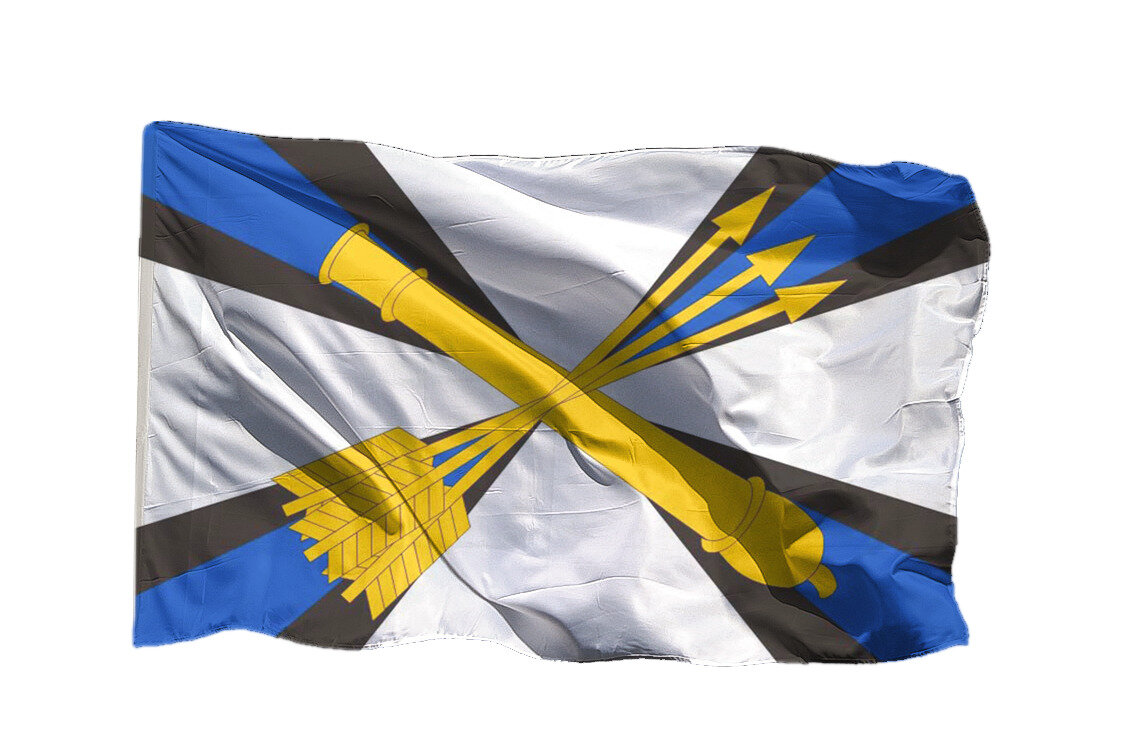 Флаг ПВО на флажной сетке, 70х105 см - для флагштока