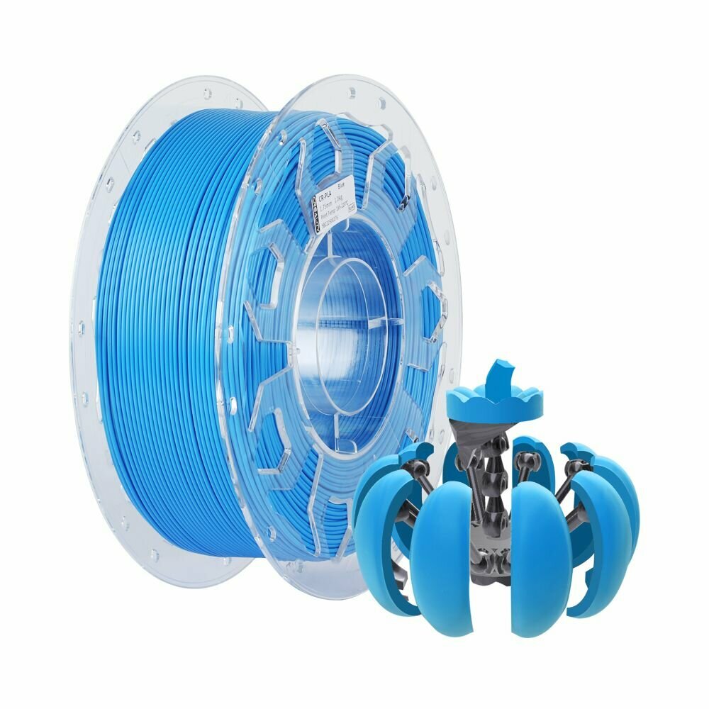 Creality3DРасходные материалы для печати CR-PLA 1KG Импортное сырье, без пробок, без пузырьков, прочное и стабильное, аккуратная проводка, отсутствие завязываний