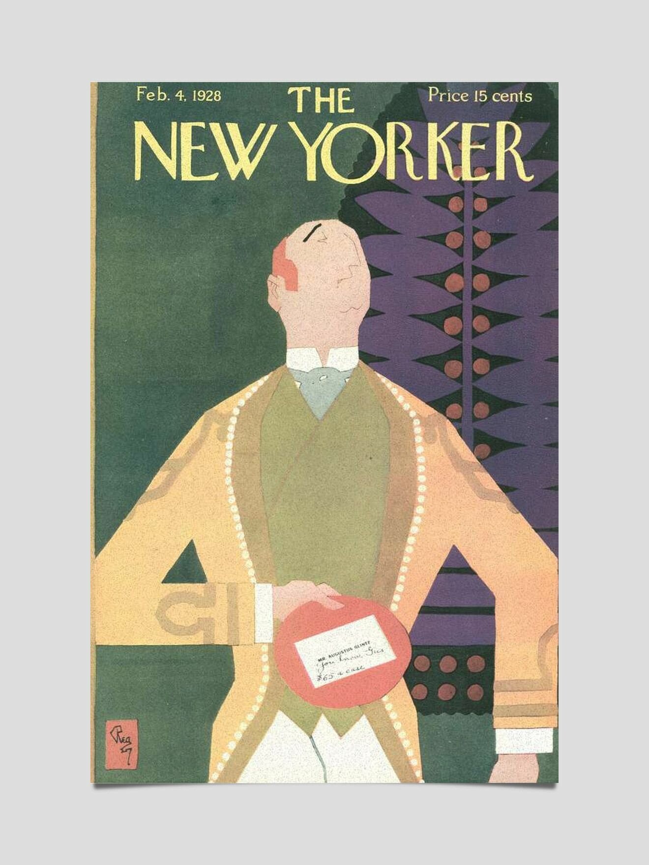 Постер по обложе The New Yorker 04.02.1928, размер 40 на 60 см. - Poster4me
