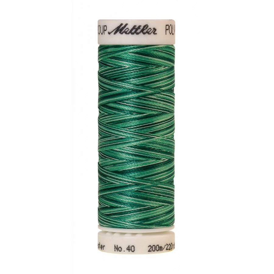 Нить для вышивания мультиколор, POLY SHEEN MULTI METTLER, 200 м 9931 Minty Leaves