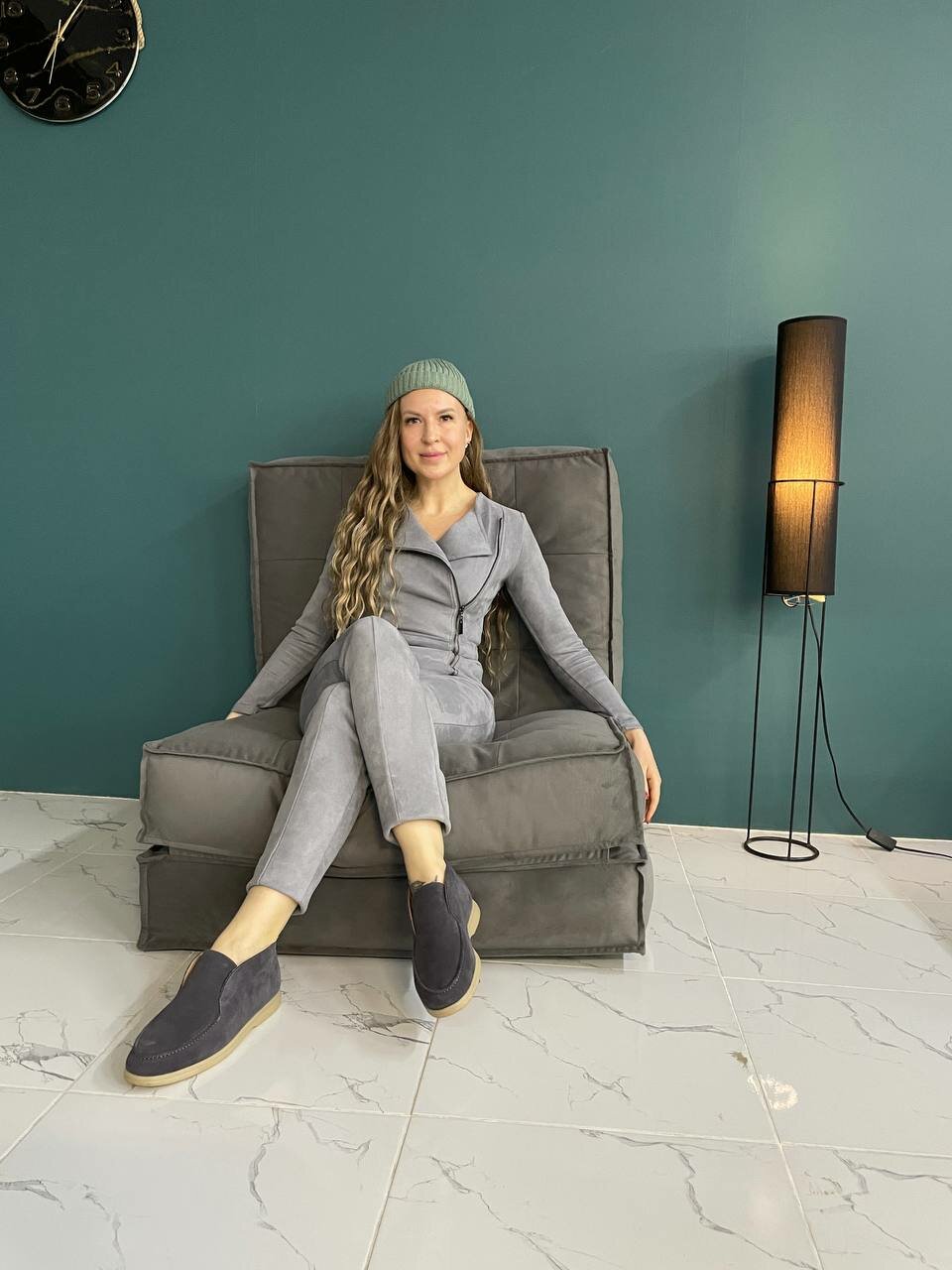 Пуфик-трансформер зебомебель "Зефирка", обивка микровелюр, съемный чехол