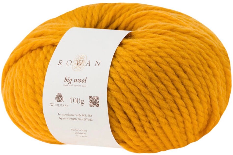 Big Wool /Биг Вул/ пряжа Rowan, Z058000 (078, yoke (ярмо), желтый)
