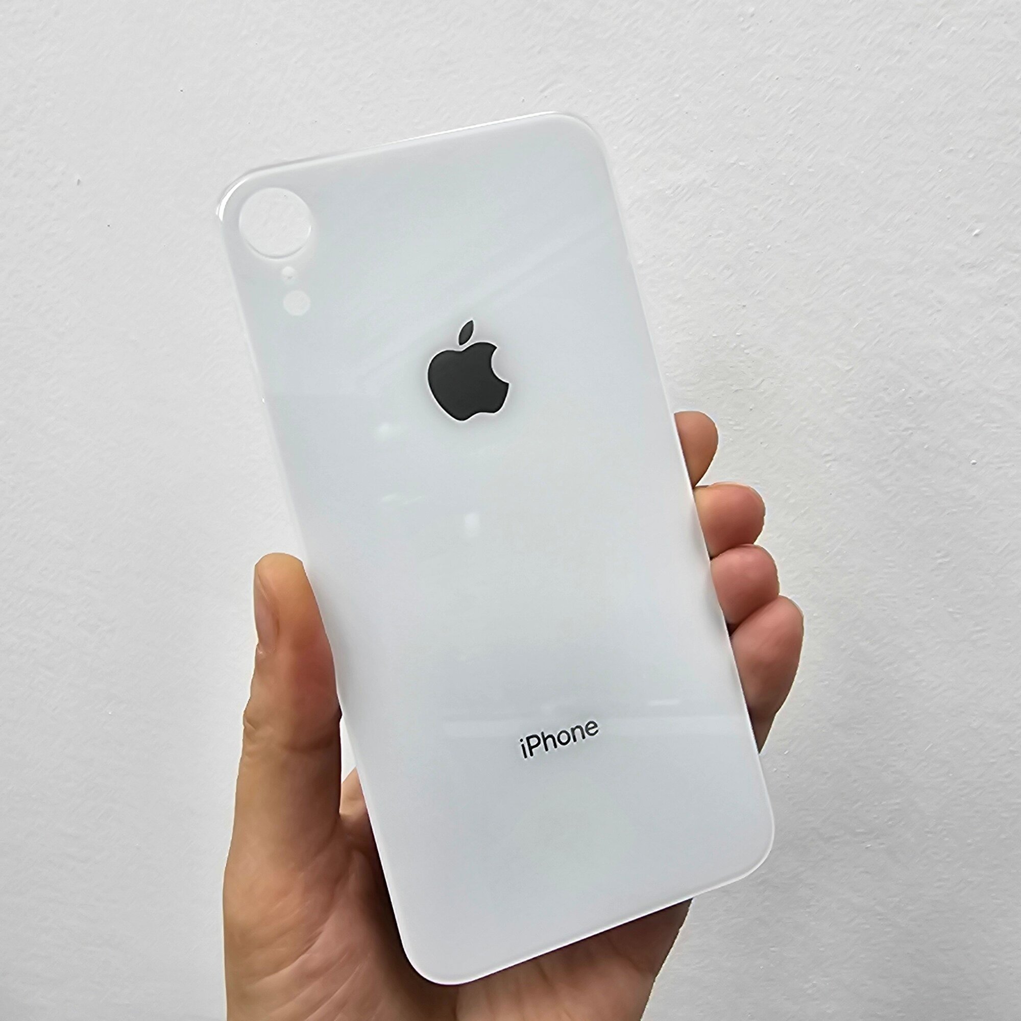 Крышка задняя для iPhone XR , белая