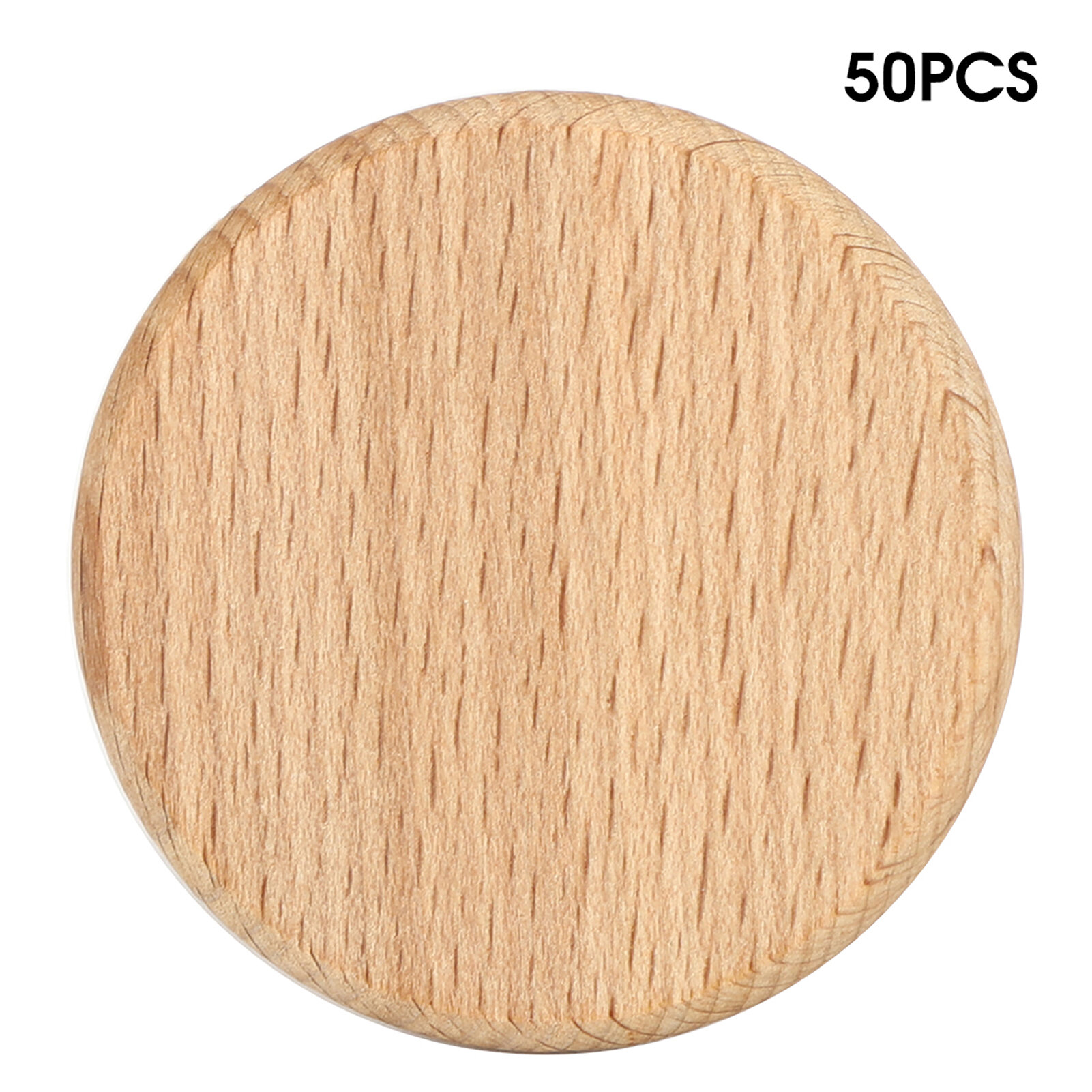 50 шт. круглых деревянных заготовок из буковой щепы 6 см, самодельные украшения ручной работы из дерева, деревянные диски для художественных проектов и домашнего декора