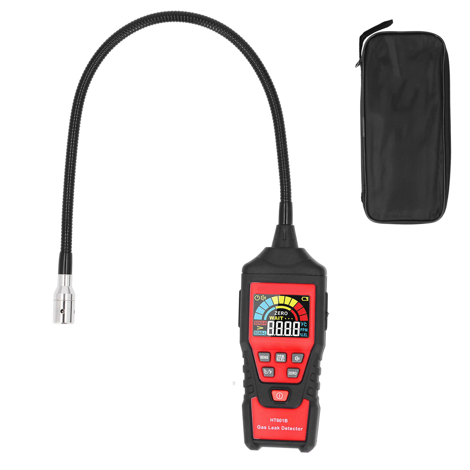 Детектор утечки газа звук световой сигнализации ЖК -дисплей цифровой дисплей горючий газовый тестер утечки газа для дома