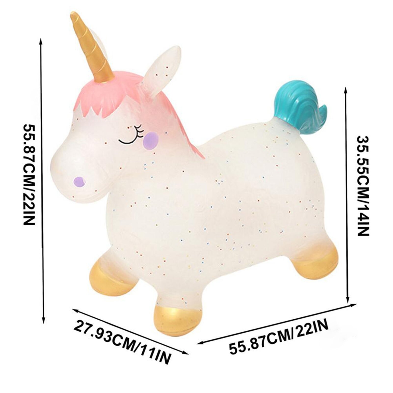 Надувная лошадь надувная игрушка с насосом, подарки для детей, мальчиков и девочек