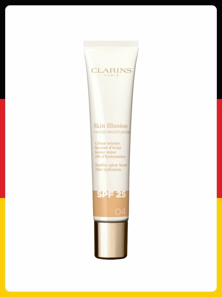 Тонирующий крем для лица CLARINS Skin Illusion Tinted Moisturizer SPF 25, 40 мл № 1 04
