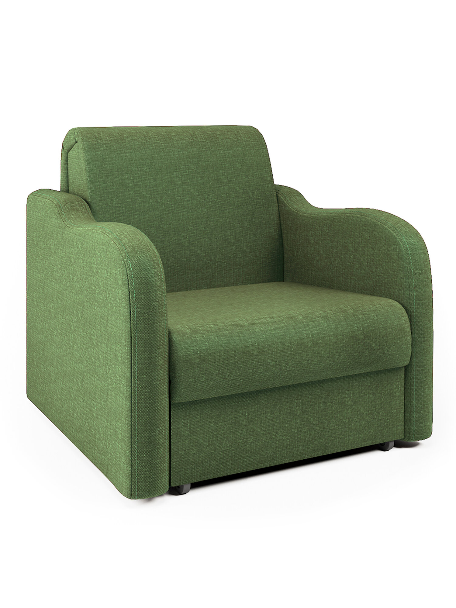 Кресло-кровать Коломбо, раскладное аккордеон, 70х194 см, цвет зеленый