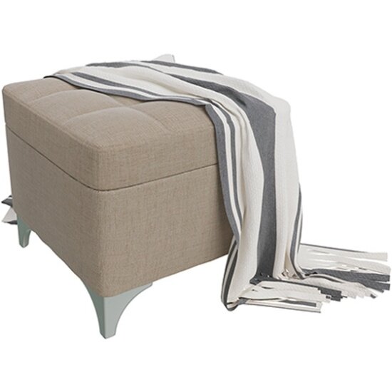 Банкетка Гранд Кволити 6-5113ТКбеж Жозефина-2, ткань бежевая, ШхГхВ 46х46х45 см, под сиденьем есть ниша