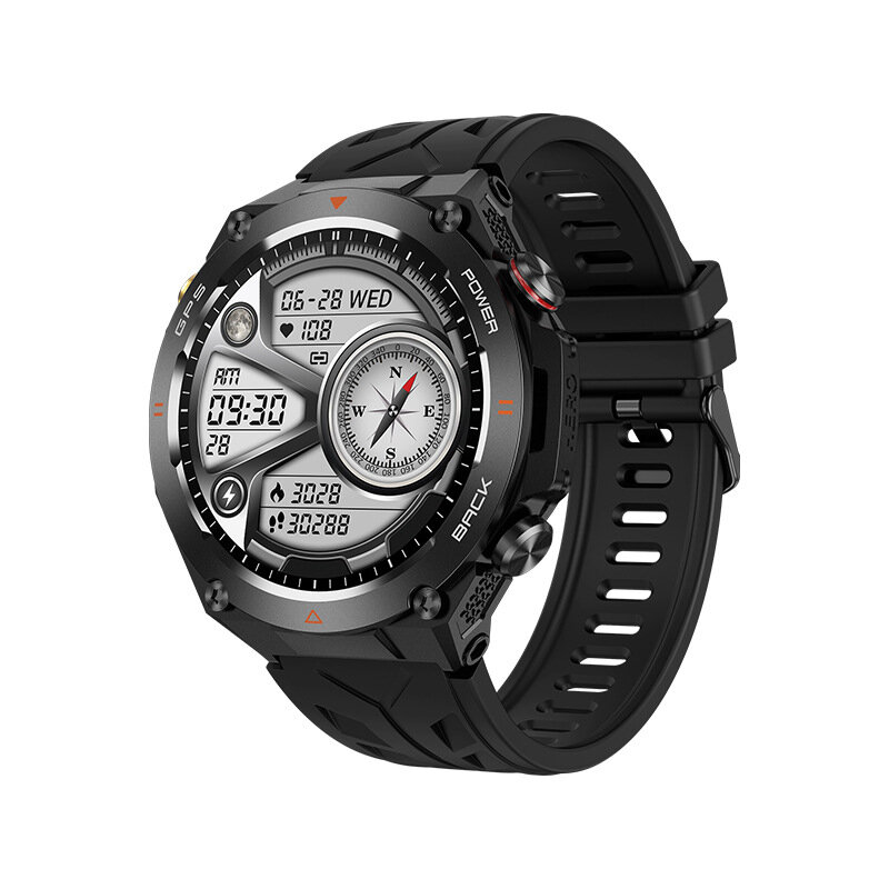 Смарт-часы KC82 DAFIT, Bluetooth, GPS, голосовое управление, черный
