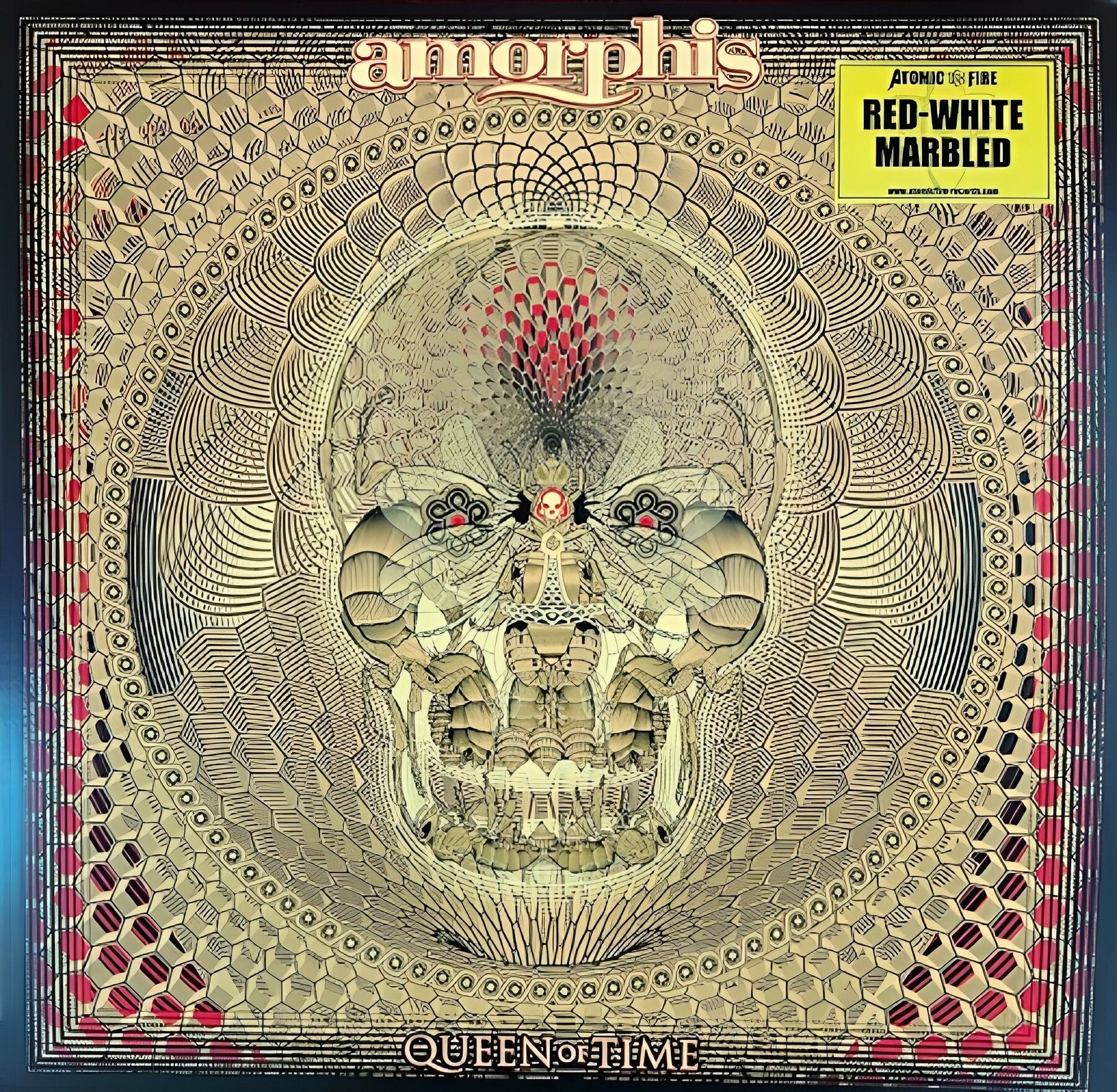Amorphis. Queen Of Time (2LP Gatefold, Reissue, Red White Marbled Vinyl/Виниловая пластинка)