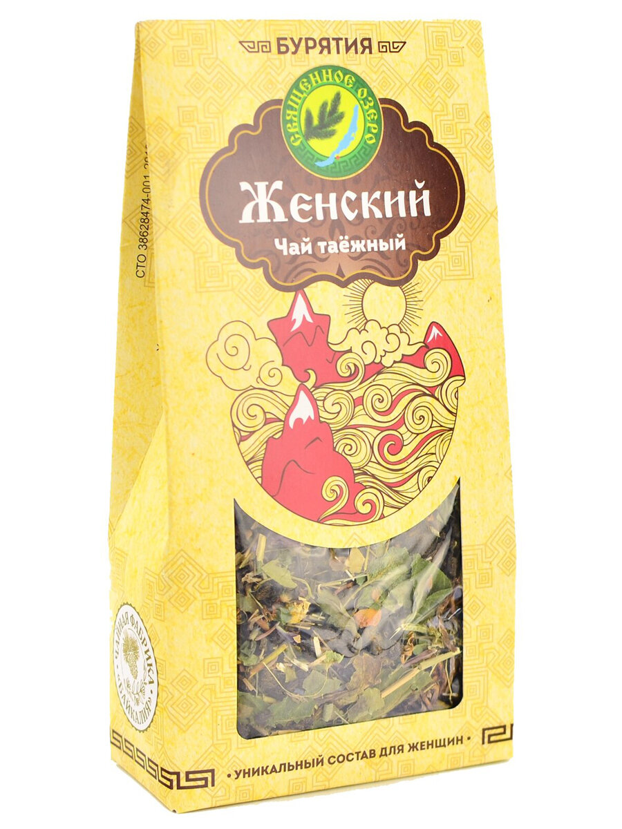 Таежный чай Женский травяной сбор, крупнолистовой, рассыпной