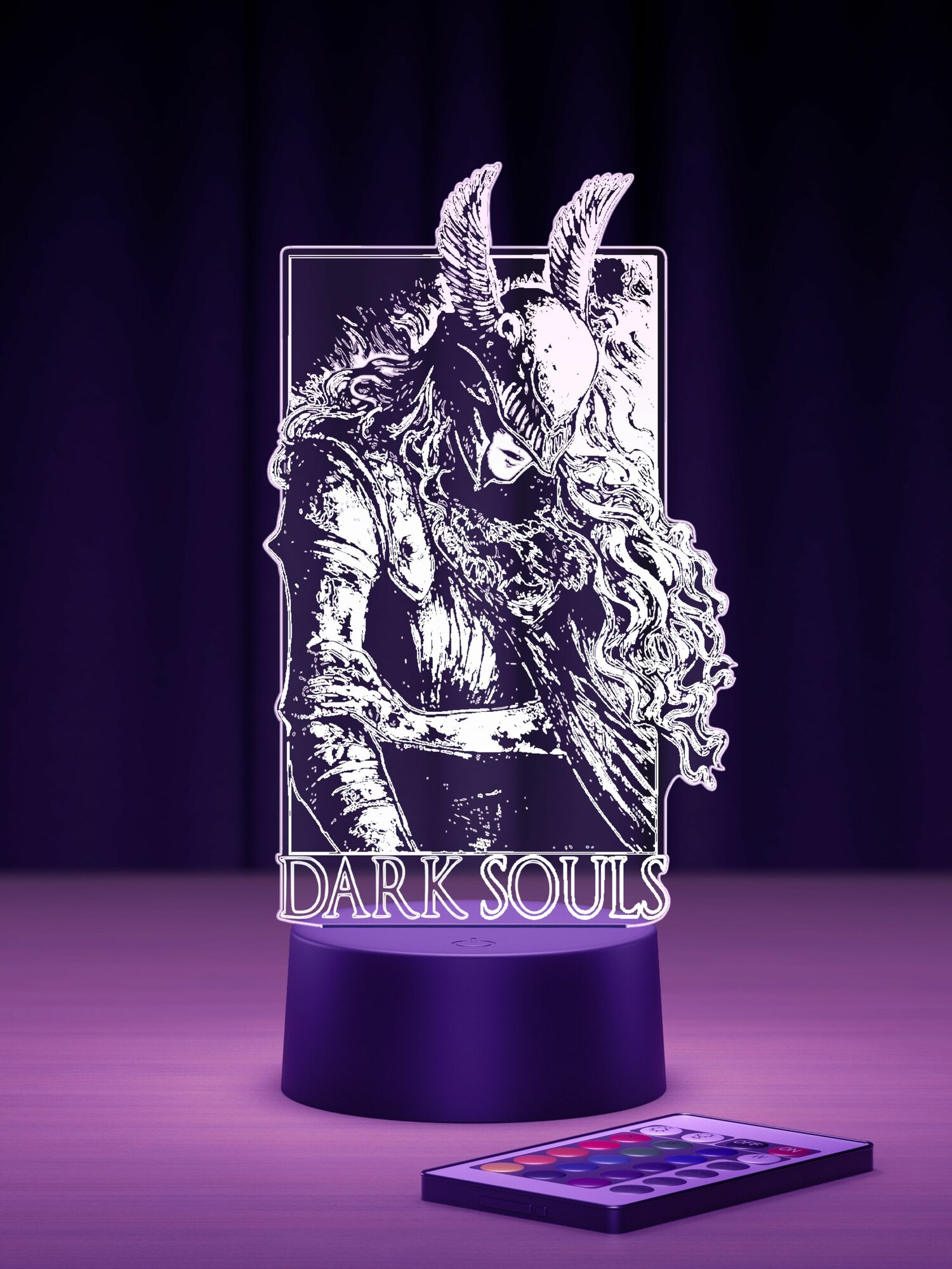 Ночник Игра Дарк Соулс - Dark Souls. Подарок геймеру — декор для игровой комнаты с символикой популярных игр, узнаваемыми персонажами и атмосферой киберспорта.