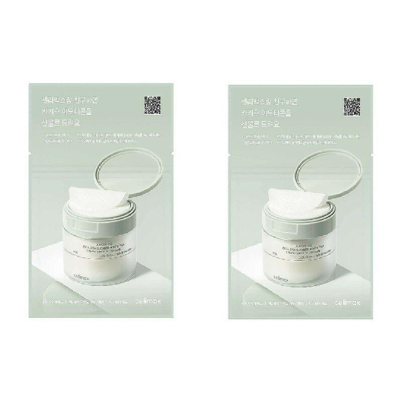 Пэды Celimax для лица celimax Ji Woo Gae Cica BHA Blemish Toner Pad_, успокаивающие с центеллой азиатской, 10 шт, 2 шт