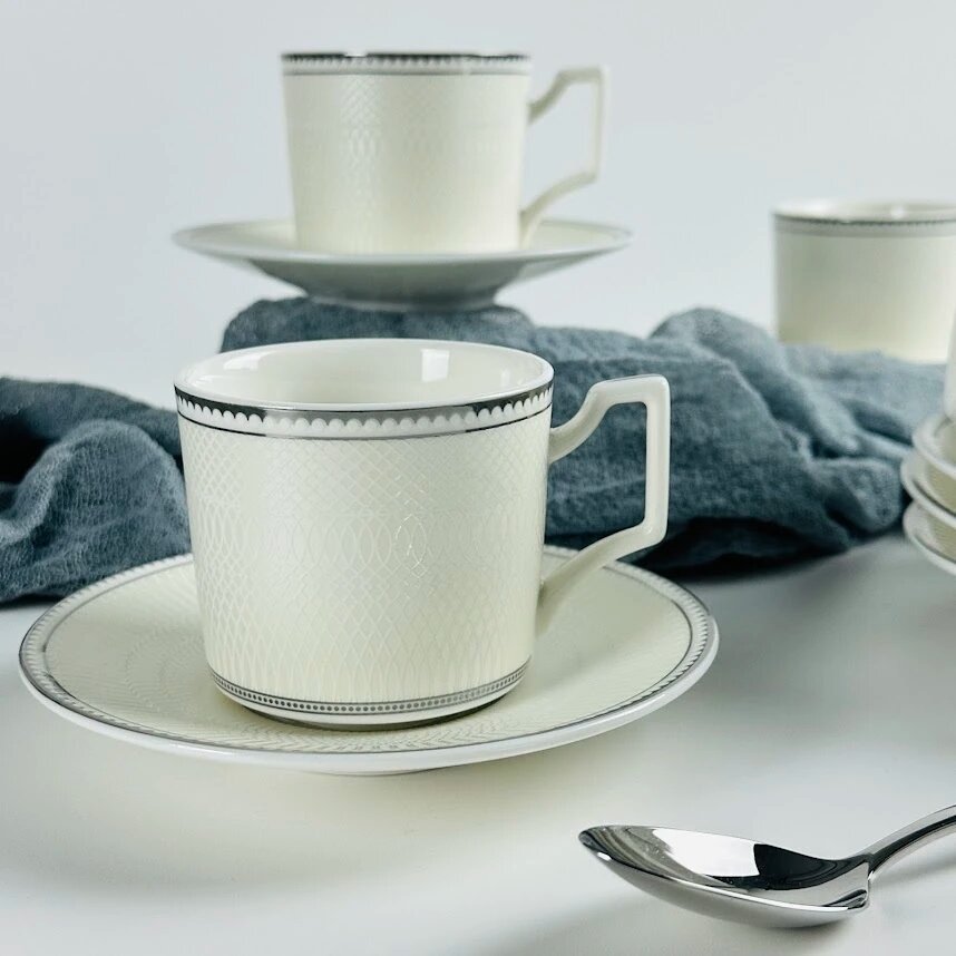 Кофейный набор 12 предметов 130мл Фарфор 244-055 118-244-055