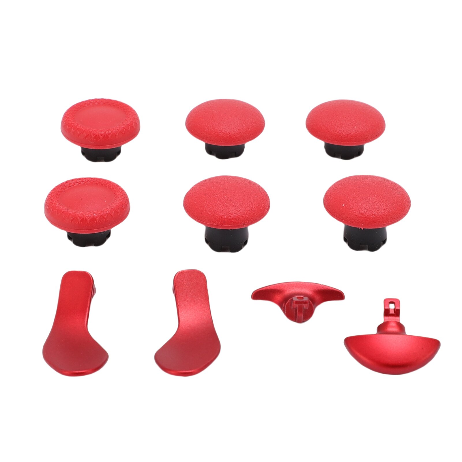 Game Controller Grip и Paddle 6 замены пальца ручки 2 рычага и 2 половины купола Back Beddles Ярко -красный