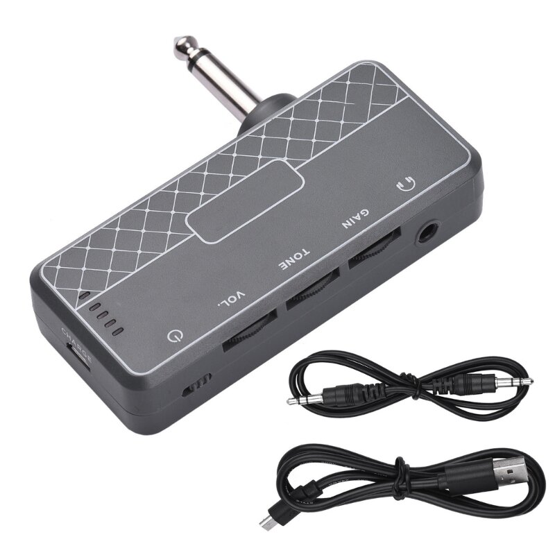 Усилители наушников Guita 3,5 мм Порт для наушников с Регулятором усиления Тона и вспомогательным Входом