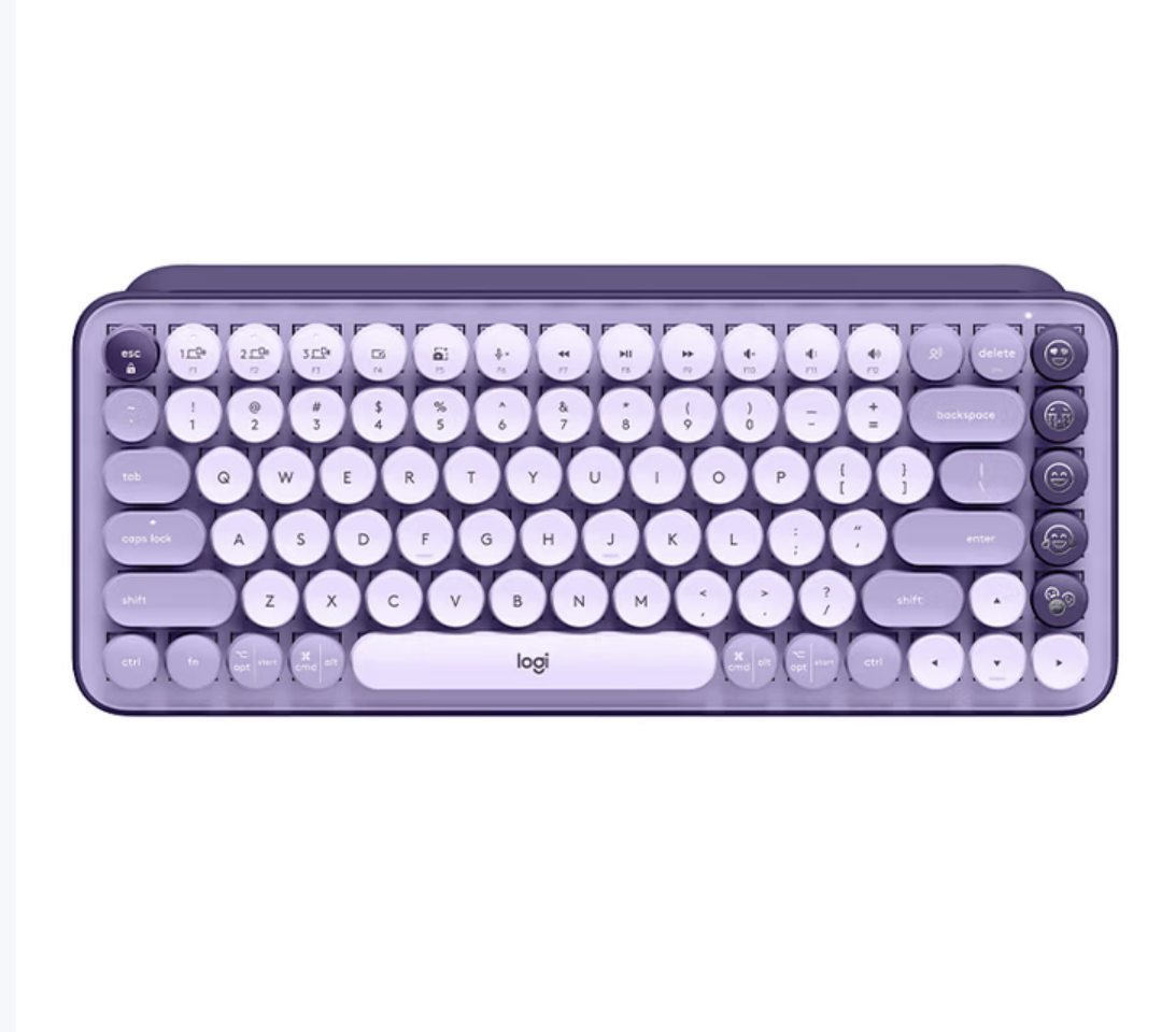 Беспроводная клавиатура Logitech POP Keys Cherry MX Brown, фиолетовый, английская