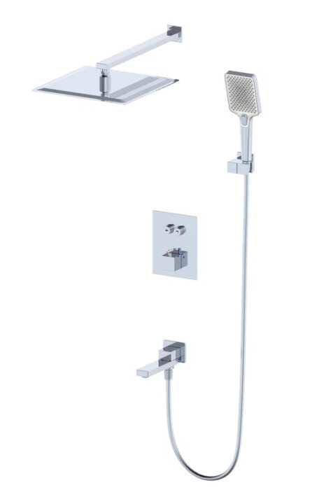 Душевой комплект Wonzon & Woghand WW-88929003-CR, С внутренней частью, хром