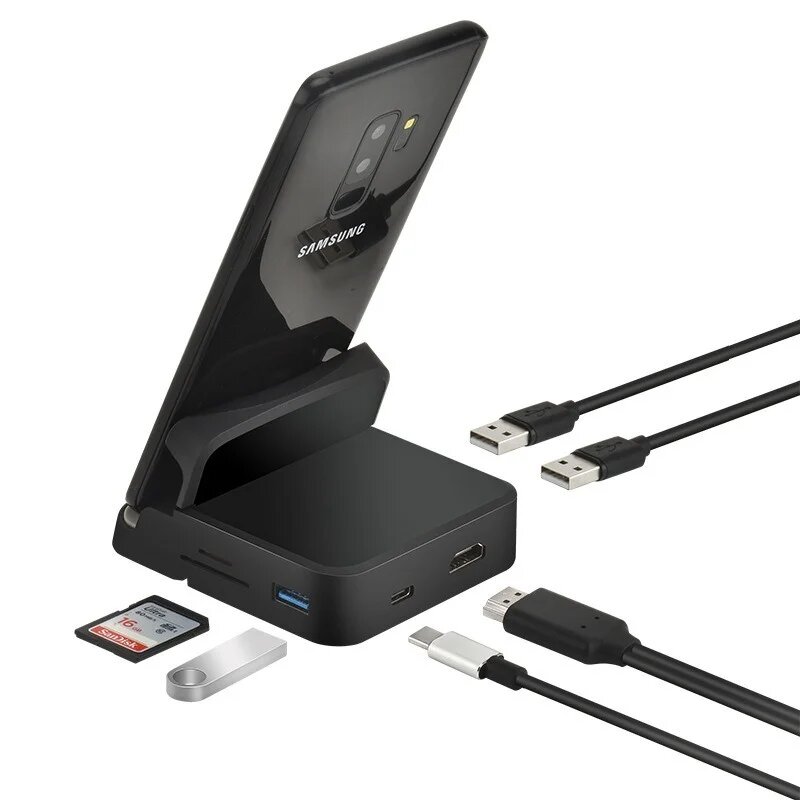 Док-станция 8 в 1 usb-c/HDMI, Dex Pad, для зарядки, для Samsung