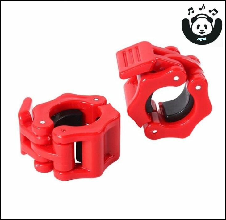 Быстросъемные фиксаторы D25мм, премиум пара для монтажа пластин штанги