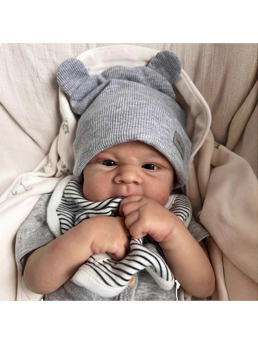 Кукла Реборн "Макар", силиконовая, с подвижными частями тела, 1.5 кг, 46 см