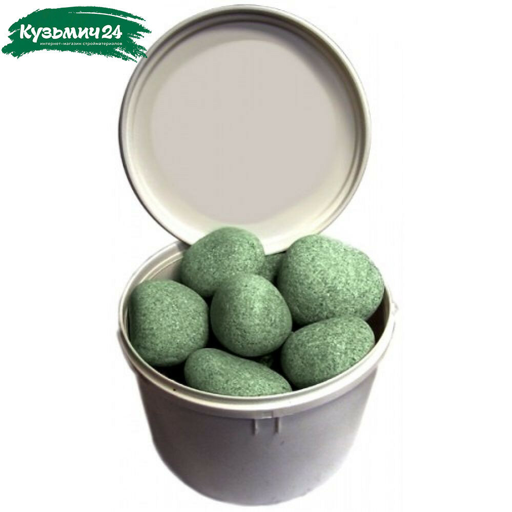 Камень Жадеит шлифованный 20 кг средний