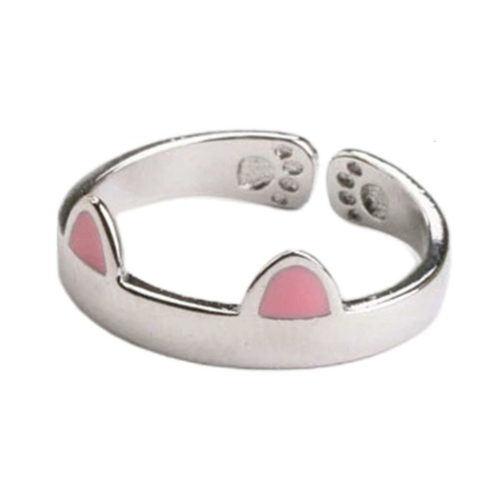 Милые кольца с изображением лапок и ушек для девушек-подростков, - 2