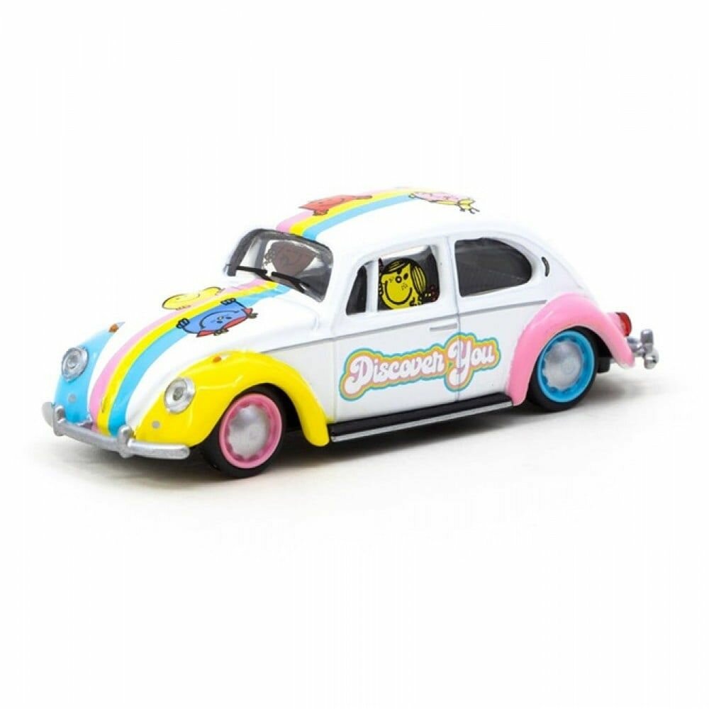 Машинка Tarmac Works 1/64 Volkswagen Beetle Mr. Men & Little Miss Diecast Scale Model Car