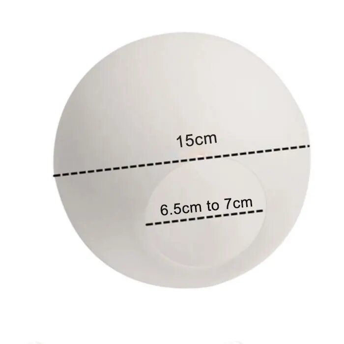 Абажур из белого стекла Pantalla Lampara D15cm magicbean