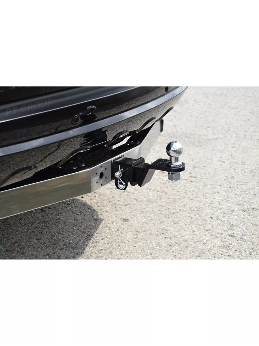 Фаркоп /съемный квадрат/ с нерж накладкой Хавал Н5 с 2020 г. по 2023 г./ DW Ховер Н5 с 2010 г.