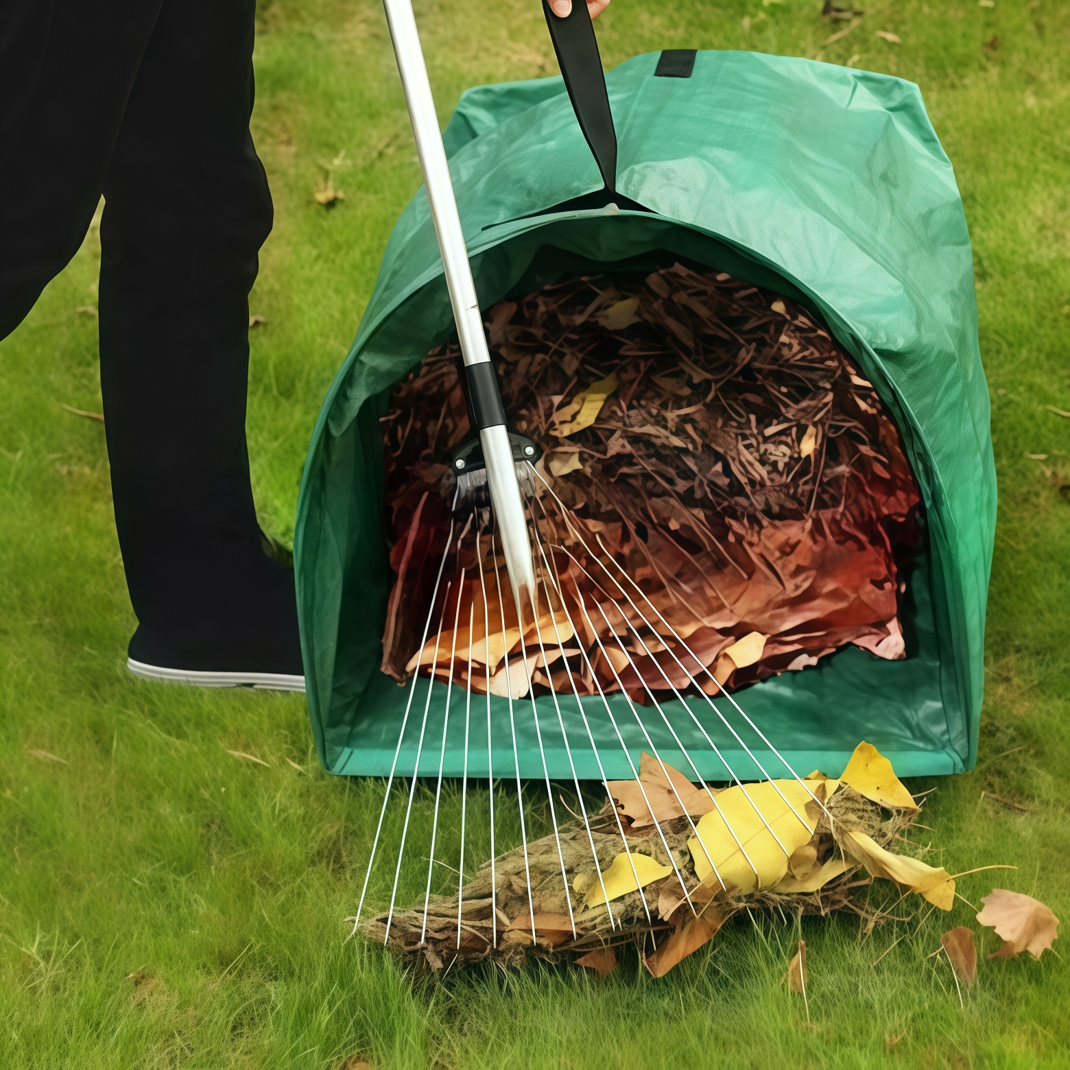 Мешок садовый, DAENERO, сумка, для сбора листьев, строительного мусора, складная, контейнер садовый