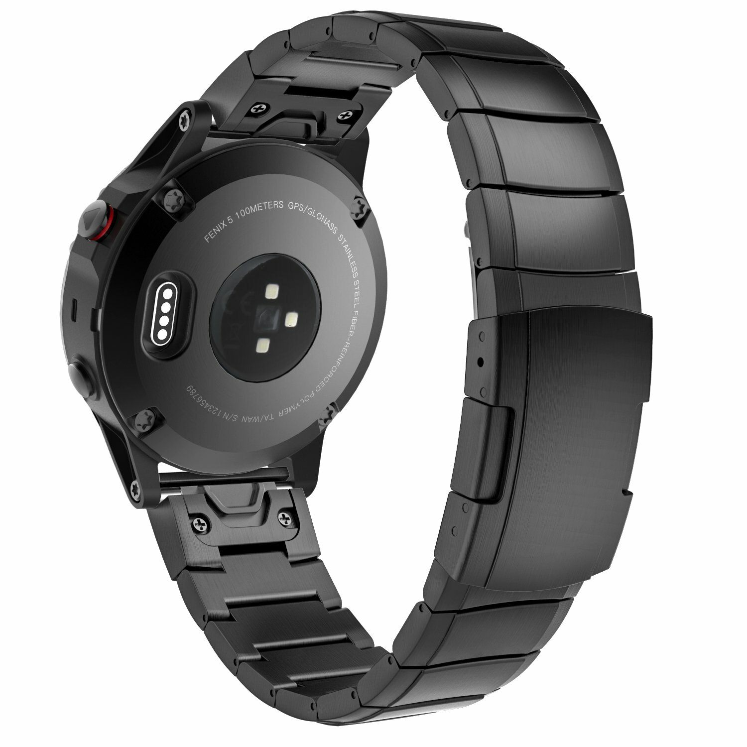 Титановый ремешок для Garmin Fenix 7X 6X Pro 5X Plus, браслет Quick Fit 26 мм для Epix Pro 51mm, черный