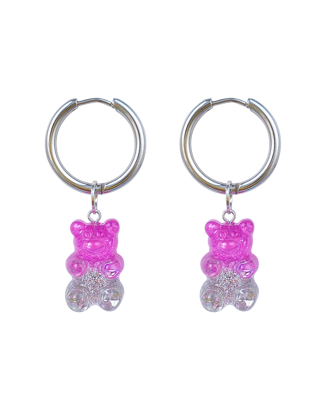 Серьги с подвесками, конго, эпоксидная смола