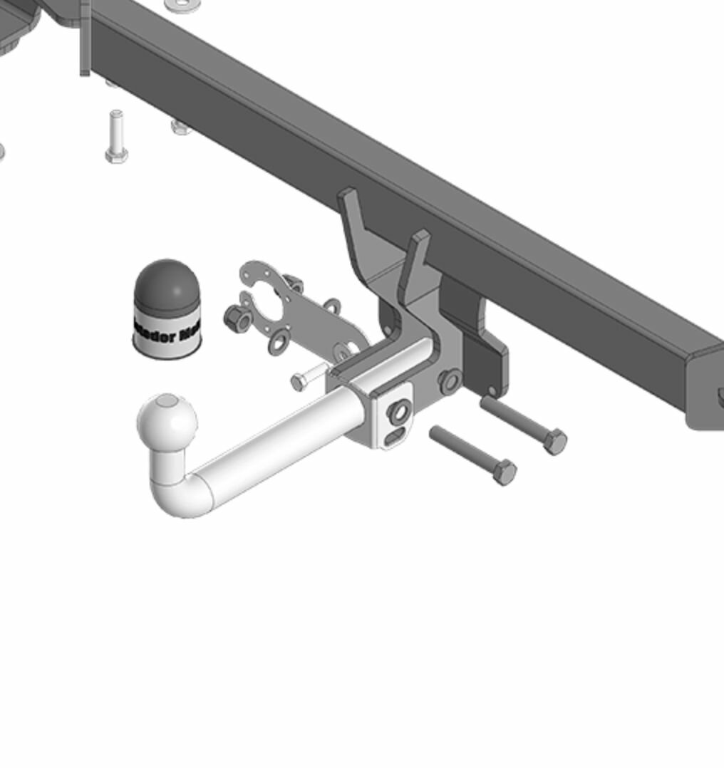 Фаркоп Motodor для GAC GS 4 2024- (паспорт и сертификат в комплекте)(без электрики) 97807-A