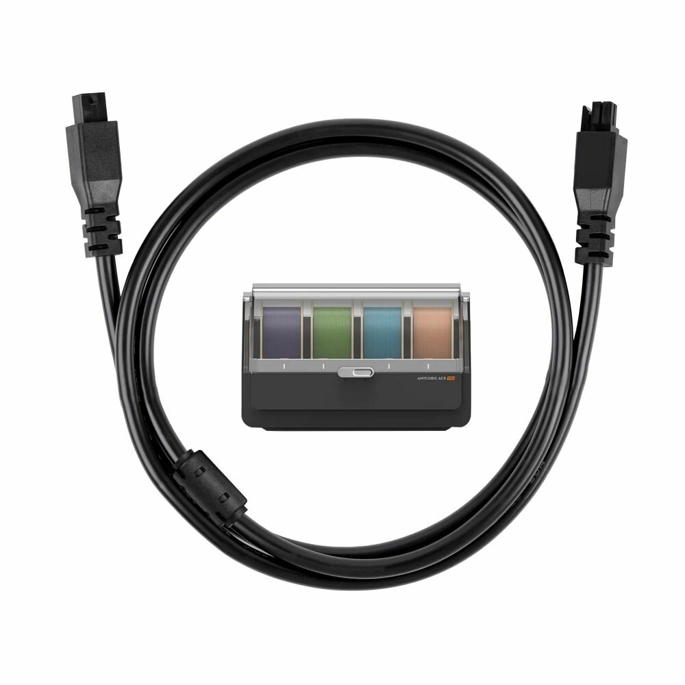 Удлинительный кабель ACE Pro 1 м с магнитным кольцом для 3D-принтеров Kobra 3/Max/S1/S1C, 4-контактный, для подключения к принтеру Kobra 3/Max/S1/S1C.