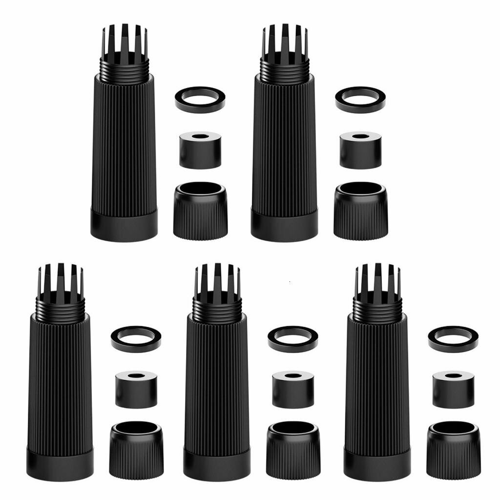 5 комплектов водонепроницаемого колпачка для хвостового кабеля сетевого мониторинга, водонепроницаемая оболочка, водонепроницаемая крышка сетевого кабеля, расширенная версия-черный