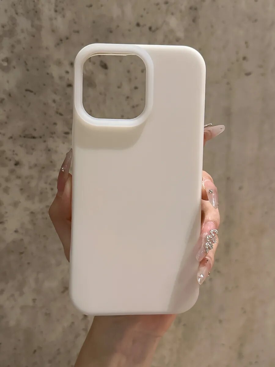 Чехол О'кейси, для iPhone 16 Pro Max, защита камеры, легкий, силиконовый, белый